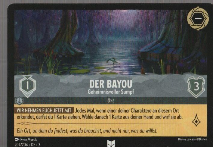 TCG LORCANA DIE TINTENLANDE 3INK De 204 Der Bayou - Geheimni | Kaufen ...