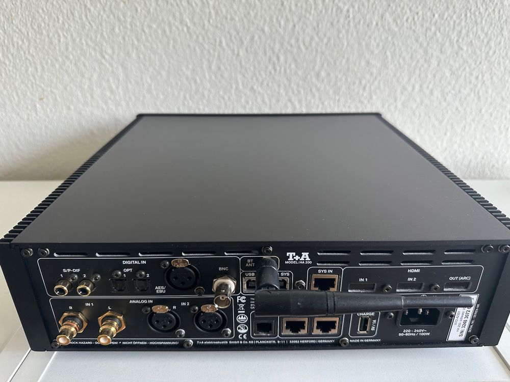 T+A HA 200 (Schwarz) Kopfhörer-Verstärker und DA-Wandler (Gebraucht) in ...