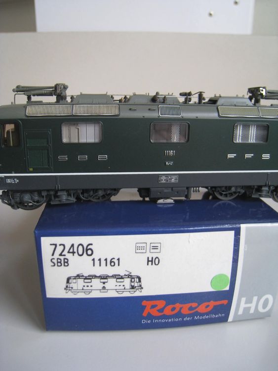 Roco Re 4/4 II 11161 grün 2 Pantos, Analog+Schnittst. 72406 (Gebraucht) in Buchs ZH für CHF 300 ...