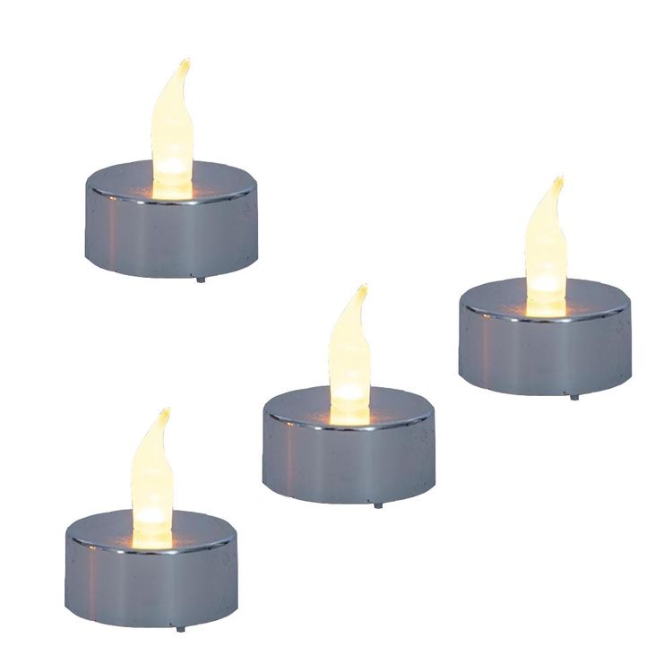Teelicht LED 4Stk inkl Batterien, Timer (Neu und originalverpackt) in ...