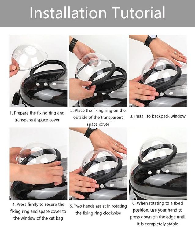 Transporttasche Space Capsule für Katzen - Sac à dos (Neu und ...