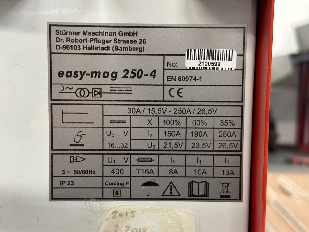 Schweissanlage Schweisskraft easy-MAG 250-4 (Gebraucht) in Burgdorf für ...