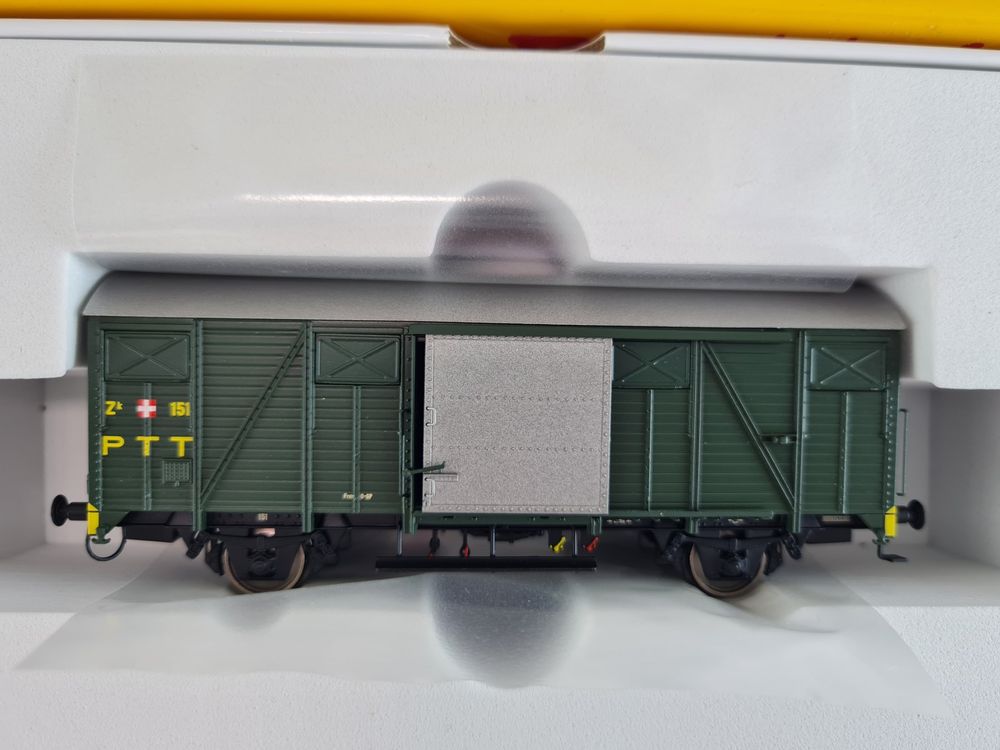 Exact Train EX20946A Güterwagen PTT SBB H0 1:87 (Neu (gemäss Beschreibung)) in Blumenstein für ...