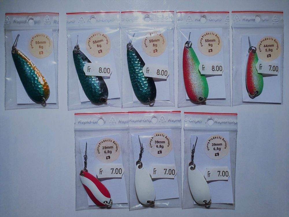 8 Stk. Löffel (39-55mm/5.8-9g) (Neu und originalverpackt) in Zizers für ...