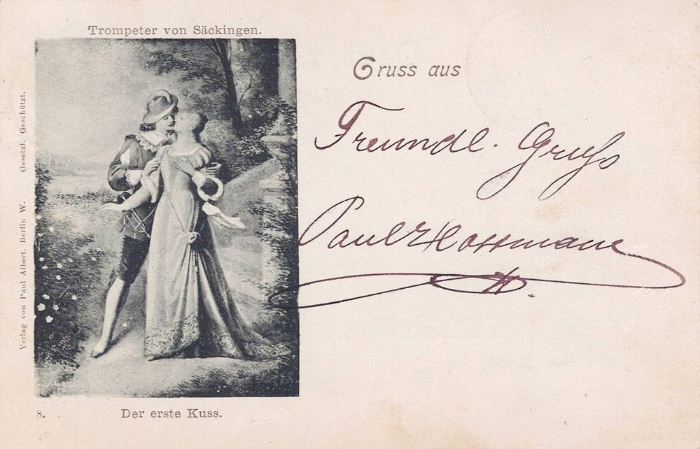 Ziffermuster 59B mit Zwei 3Rp. im waagrechten Paar auf AK (Gebraucht ...