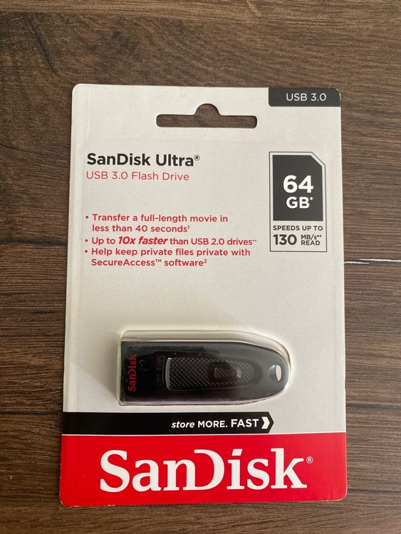 SanDisk Ultra 64GB USB3 (Neu und originalverpackt) in Lyss für CHF 5 ...