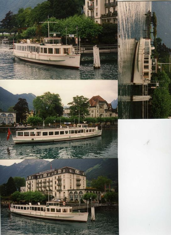 4 Fotos MS Mythen, Schiff, SGV Vierwaldstättersee, Brunnen (Gebraucht ...