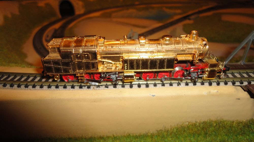 Dampflok BR98 Mallet DB "Goldlok" Dummy Arnold 2705 Spur N (Usato) a ...