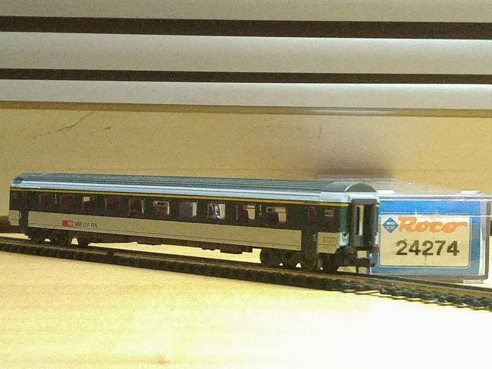 ROCO N 24274, Großraumwagen SBB, 1. Kl., Gattung A, OVP | Kaufen auf ...