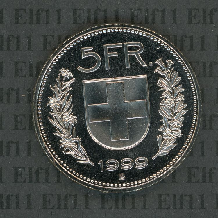 CHF___5.00 1999 stgl * nigelnagelneu! 5 Franken (Neu (gemäss Beschreibung)) in Widnau für CHF 20 ...