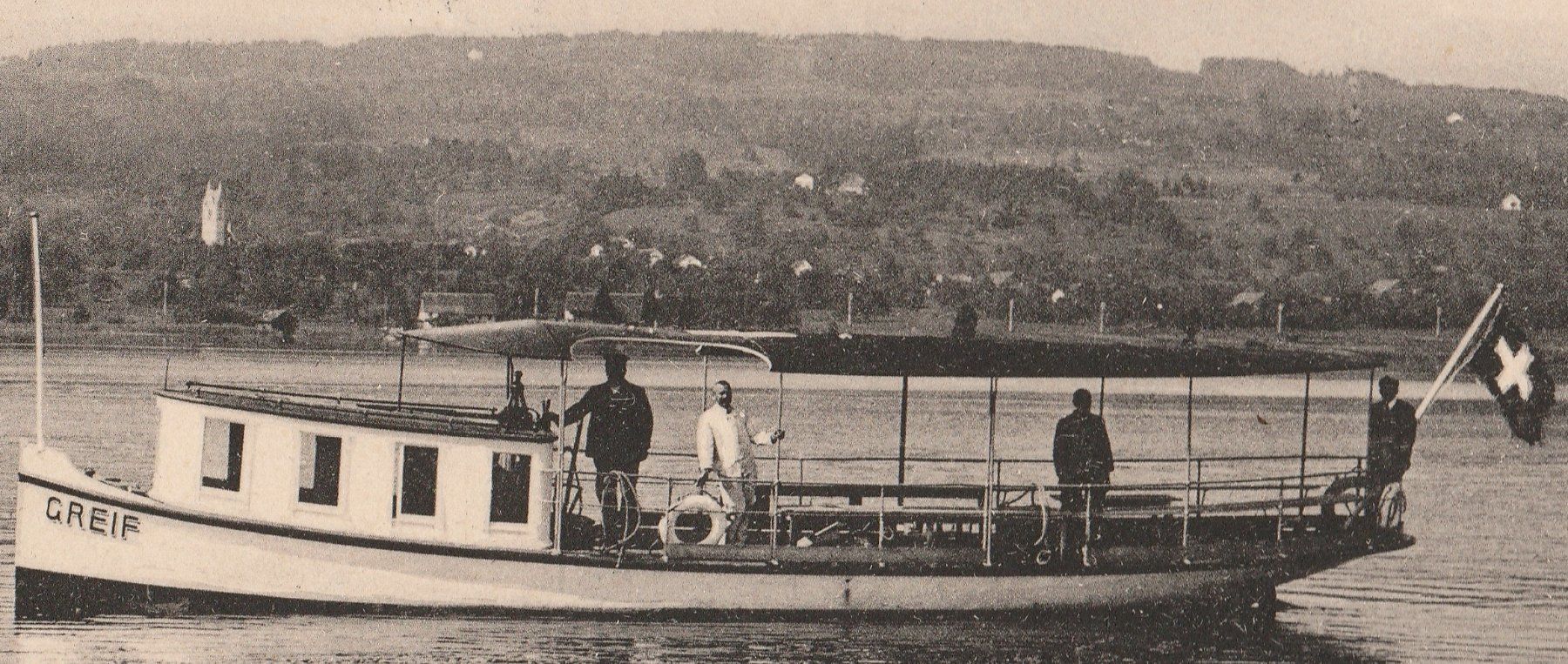 Dampfschiff Greif auf dem Greifensee - (Maur im Hintergrund) (Gebraucht ...