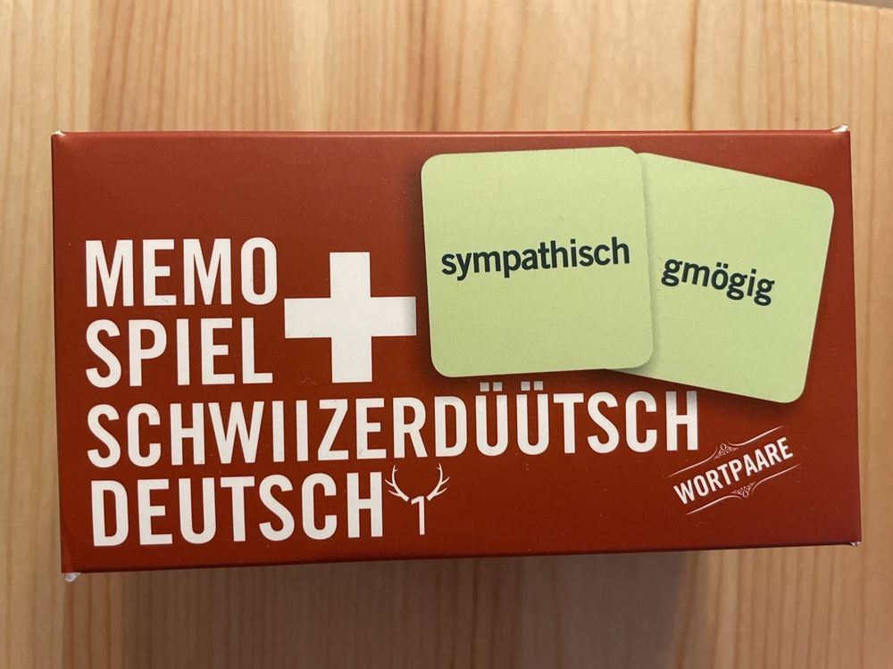 Memo Spiel Schwiizerdüütsch Deutsch (Neu (gemäss Beschreibung)) in ...
