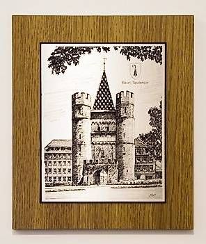 STICHE SIND RARITÄTEN, Zinnstich Basler 4 Motiv 32,5 x 27 cm (Neu (gemäss Beschreibung)) in ...