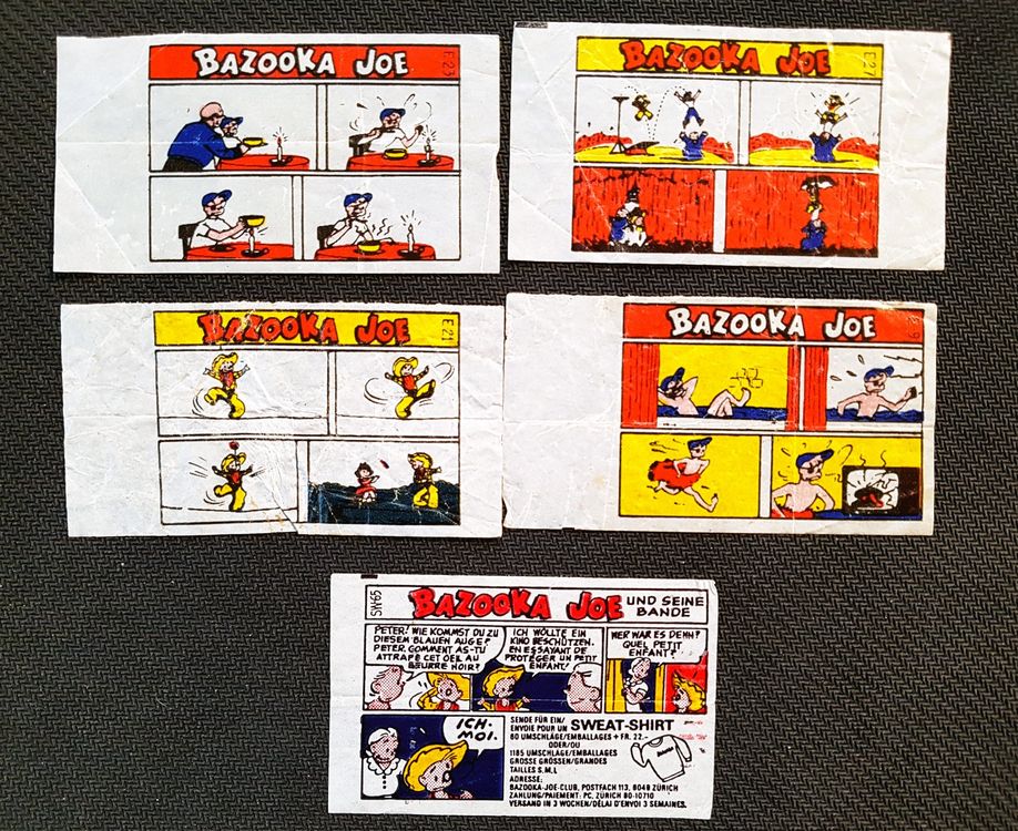 5 Bazooka Joe Kaugummi Bilder 80er Comic 5 Images Bazooka (Gebraucht) in Tavannes für CHF 9 ...