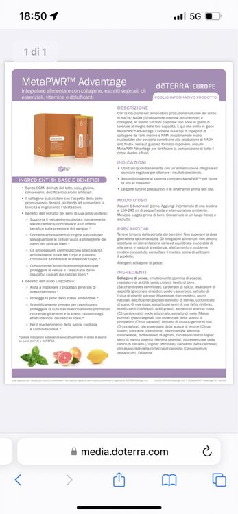 Doterra collagene MetaPWR Advantage | Kaufen auf Ricardo