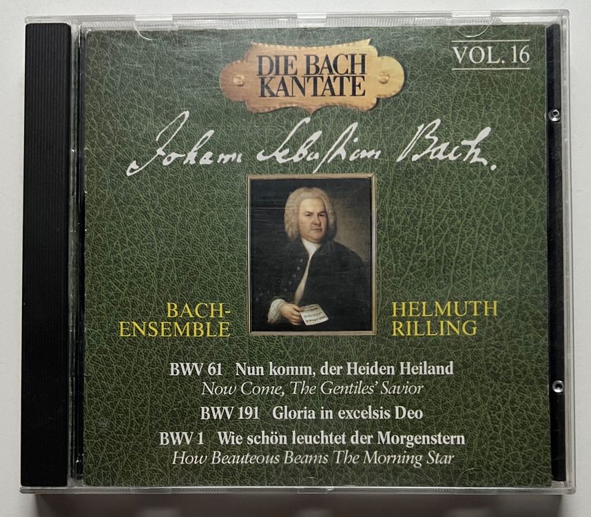 Die Bach Kantate / Helmuth Rilling / Cantatas N. 1, 61, 191 (Gebraucht ...