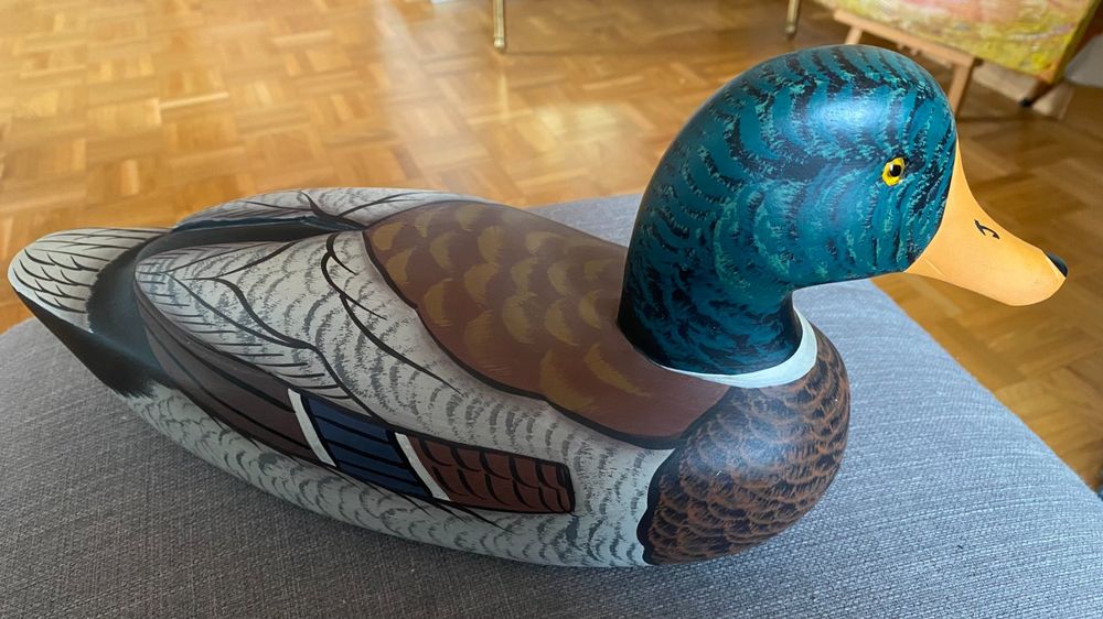 Handbemalte Holz-Ente, Deko Ente 🦆 (Gebraucht) in Unterengstringen für ...