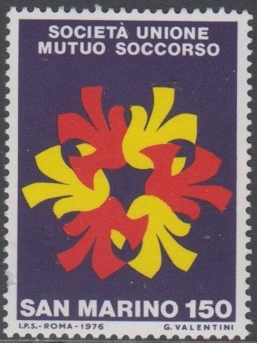 San Marino 1976 Gewerkschaft Hilfe-Union Secours Mutuel (Neu und ...