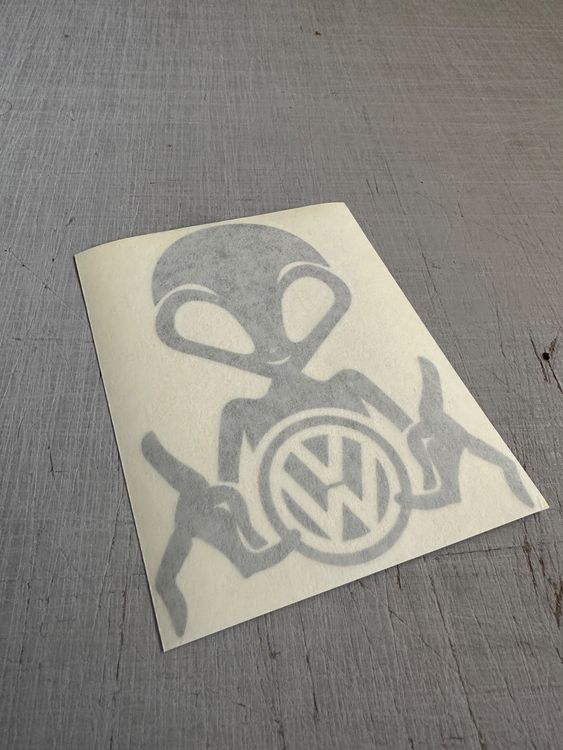 Autocollant Vw alien / gris metal | Kaufen auf Ricardo