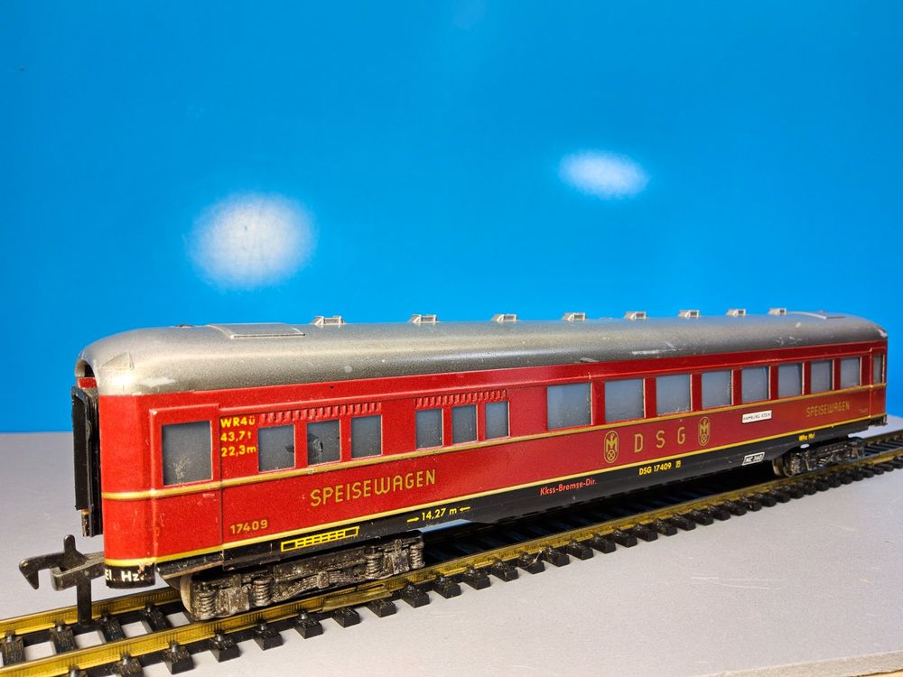 Fleischmann 1411 _ Speisewagen DSG 17409 _ blech US Zone H0 (Gebraucht) in Uerikon für CHF 23 ...