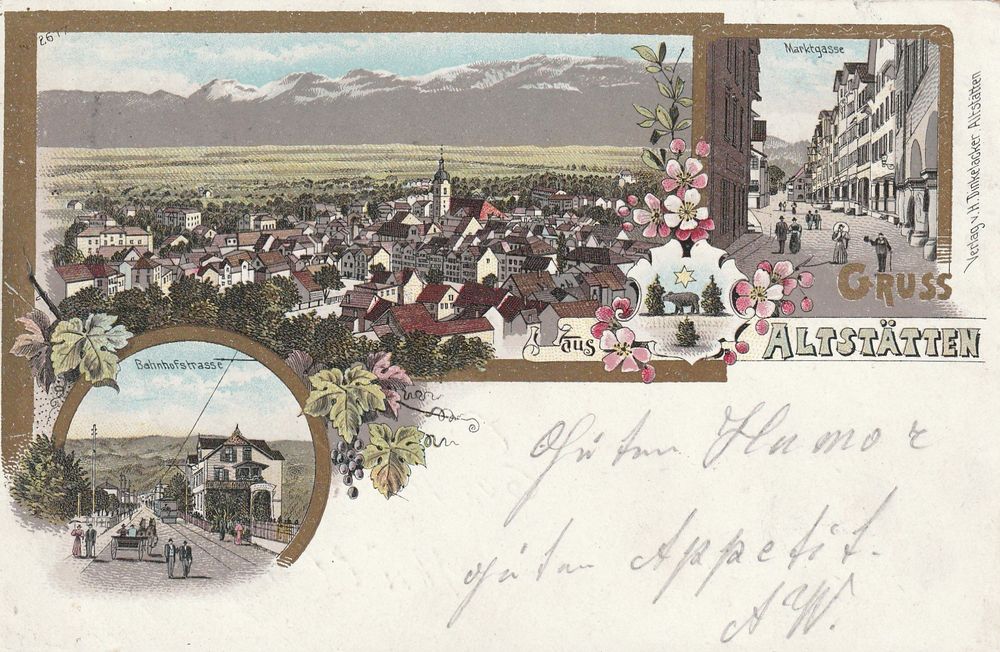 SG- Altstätten- Litho-Karte gelaufen 1899 | Kaufen auf Ricardo SG- Altstätten- Litho-Karte gelaufen 1899 | Kaufen auf Ricardo