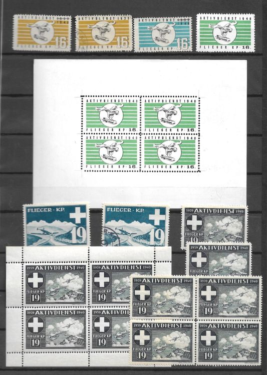 Soldatenmarken Flieger Kleinlot KP 16 u. 19 | Kaufen auf Ricardo