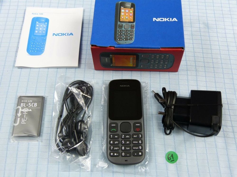 5 × Nokia 100 – Original, NEU & OVP – Unbenutzt – Rarität📌 (Neu und ...