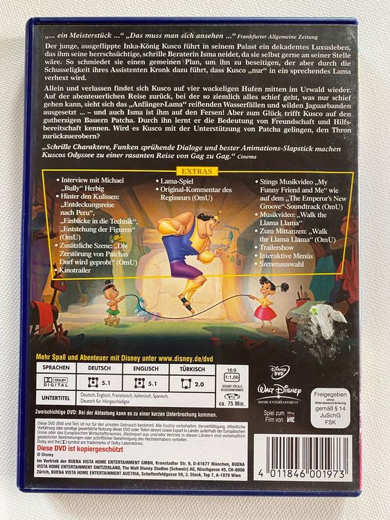 DVD Ein Königreich für ein Lama (Gebraucht) in Fischenthal für CHF 2 ...