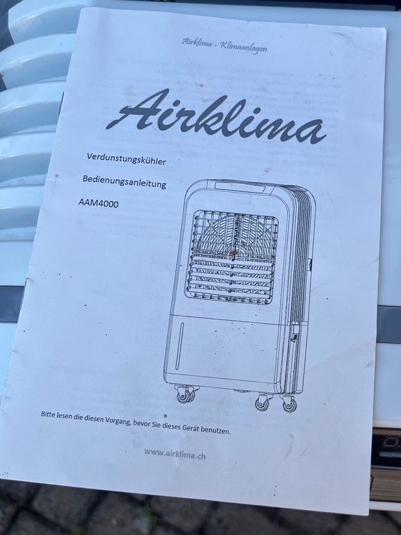Air-Klima Verdunstungskühler AAM4000 (Gebraucht) in Fehraltorf für CHF 15 – nur Abholung auf ...