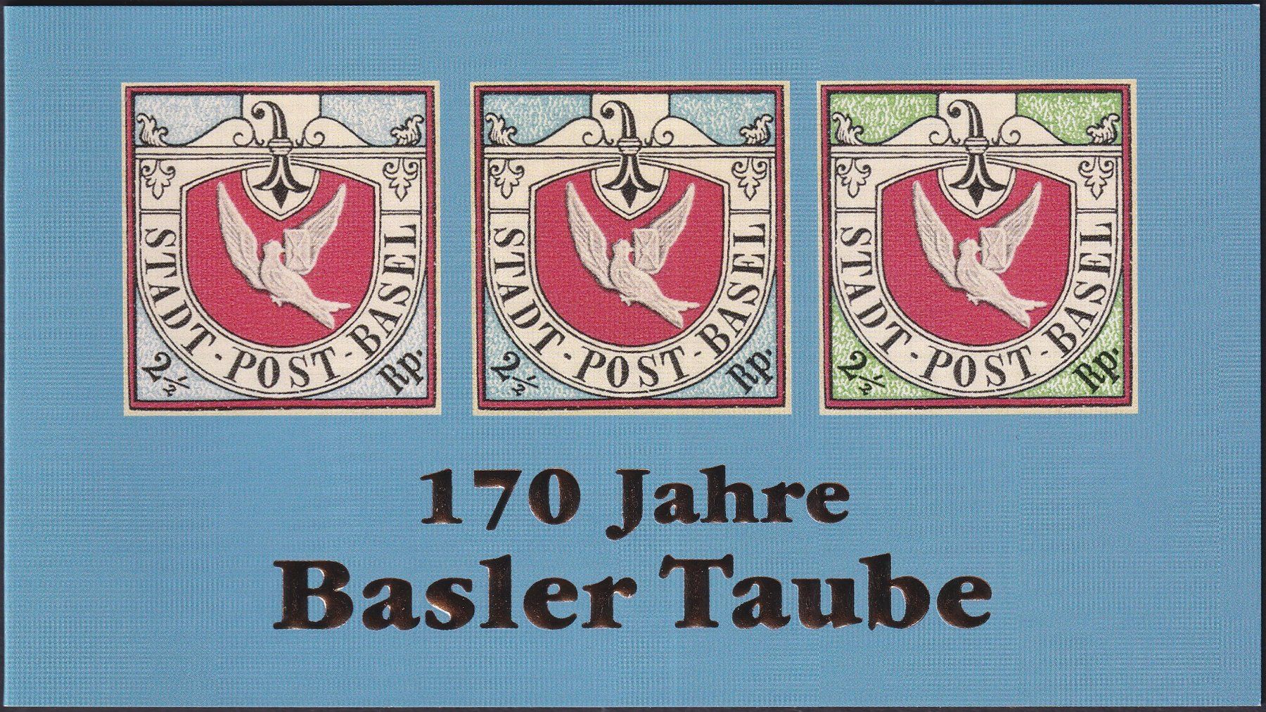 2015, 170 Jahre Basler-Taube Block postfrisch in Markenheft. (Gebraucht ...