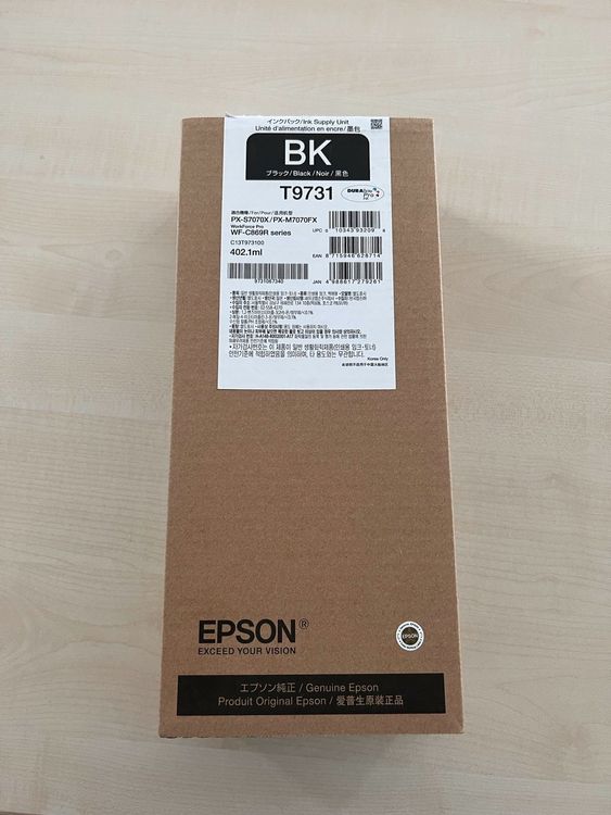 Epson WorkForce Pro WF-C869, PX-S7070 black Patrone, T9731 (Neu und ...