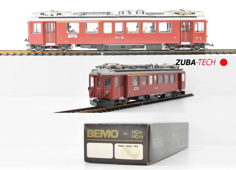 Bemo Triebwagen ABe 4/4 RhB H0m Digital mit OVP | Kaufen auf Ricardo