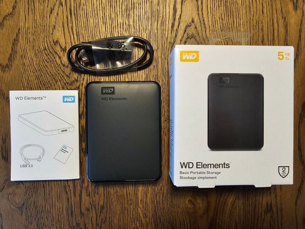 Externe 2,5“ Harddisk 5 Terabyte USB 3 - Western Digital (Gebraucht) in ...