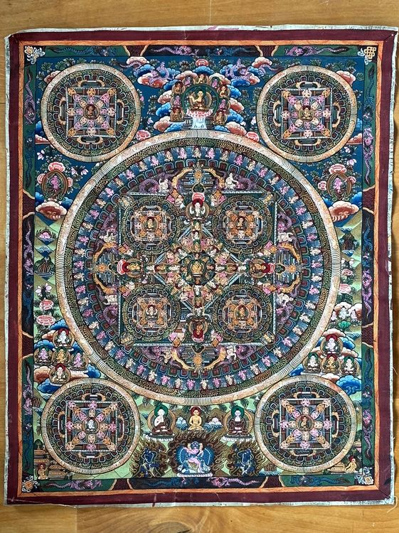Original gemaltes Tangka, Buddhismus, Hinduismus Tibet (Gebraucht) in ...