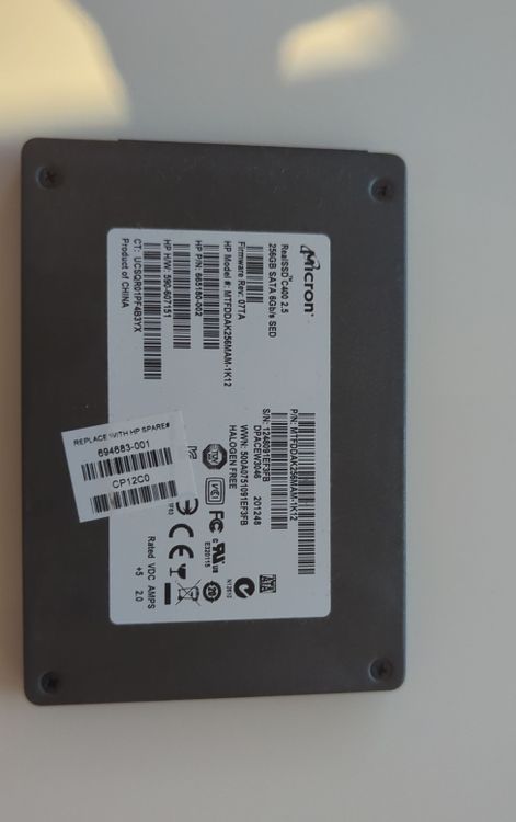 Micron RealSSD C400 256GB SATA SSD - Top Zustand! (Gebraucht) in ...