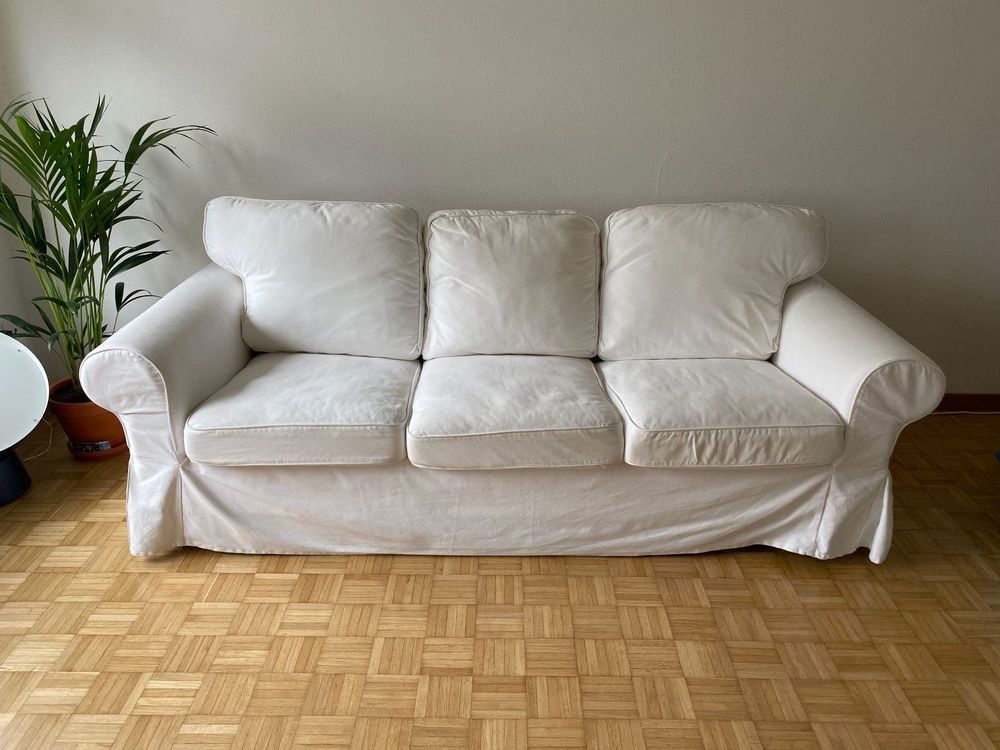 EKTORP IKEA 3er-Sofa, Vittaryd weiß (Gebraucht) in Zurich für CHF 160 – mit Lieferung auf ...