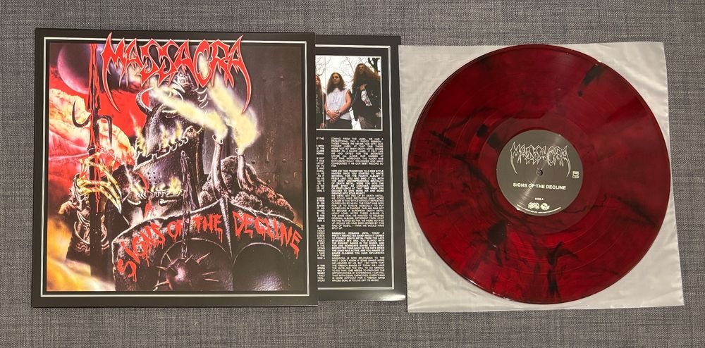 Massacra – Signs Of The Decl Thrash Metal Death Metal LP red (Neu ...