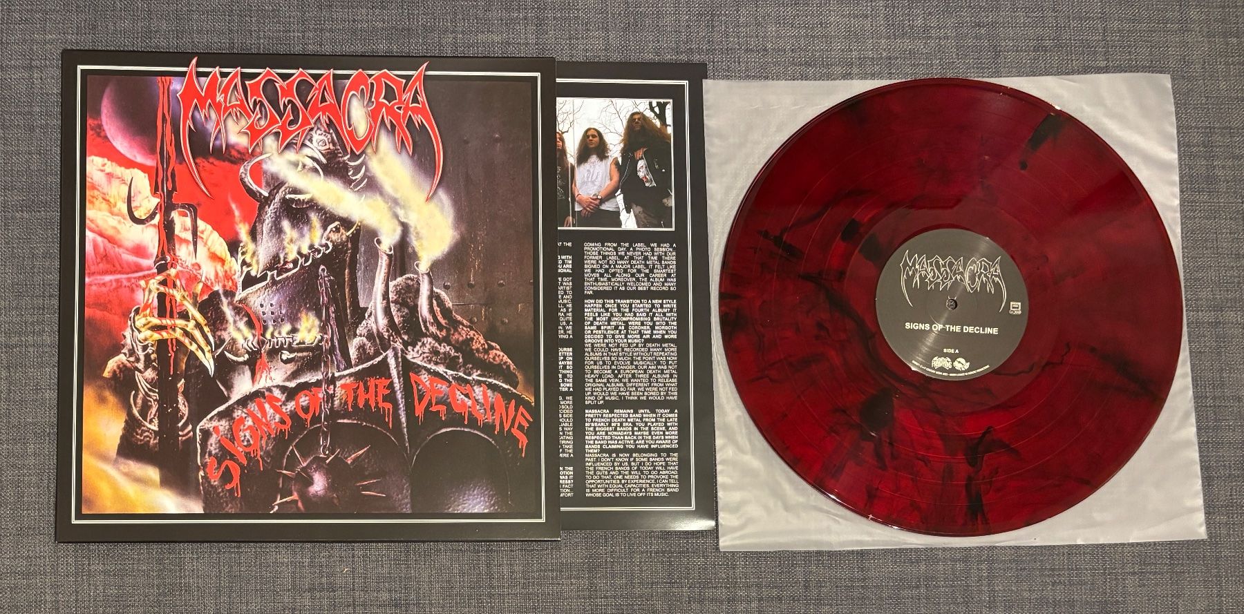 Massacra – Signs Of The Decl Thrash Metal Death Metal LP red (Neu ...