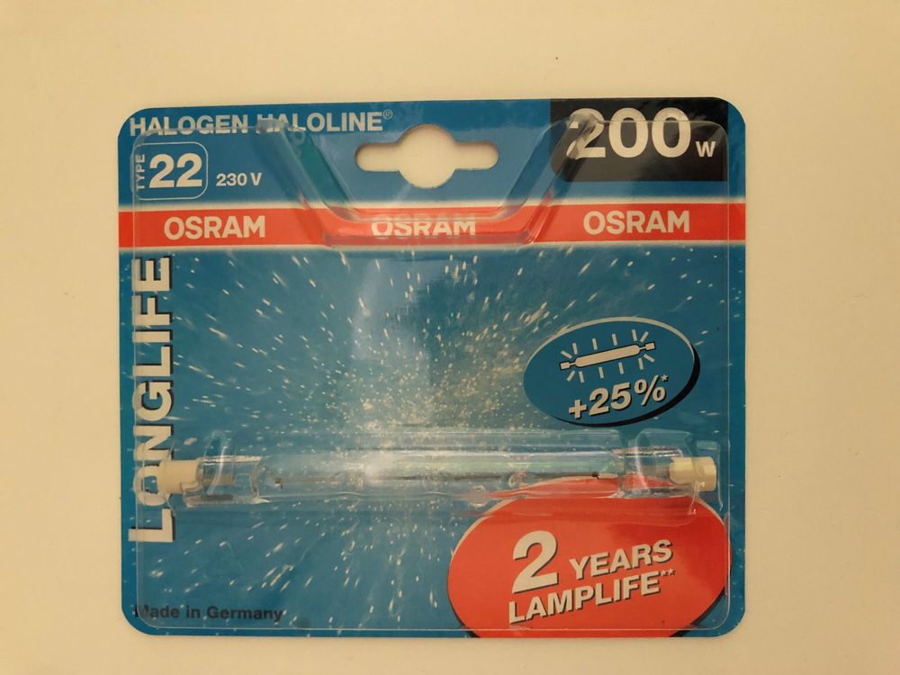 Halogen 200 Watt (Neu und originalverpackt) in Rüti ZH für CHF 5 – mit ...