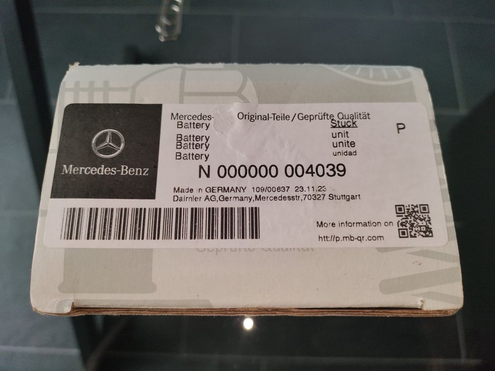 Vehicle Battery - Mercedes-Benz (000000-004039) (Neu und ...