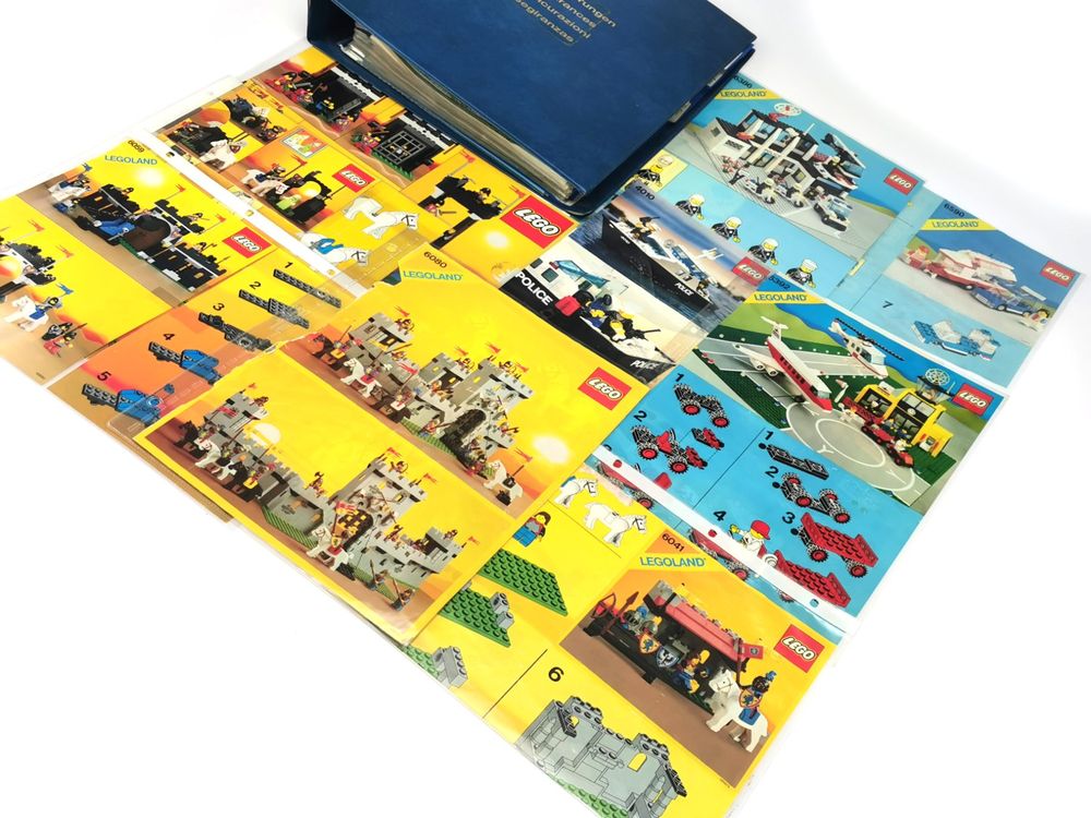 Ordner voller alter Lego Anleitungen Ritter, Legoland, Burg | Kaufen ...