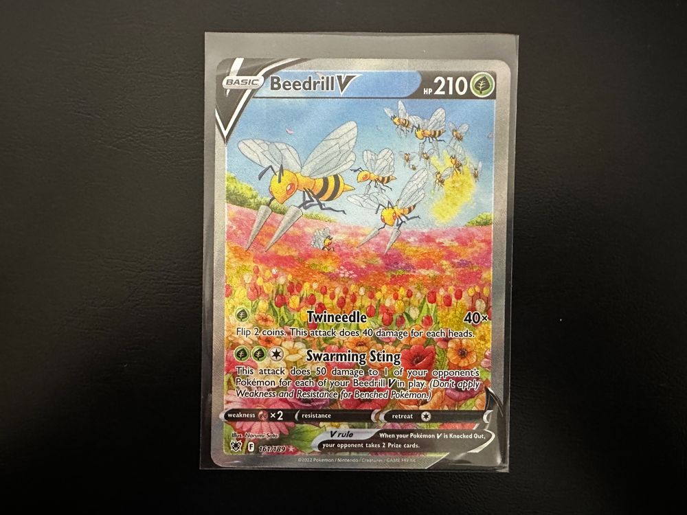 Beedrill (Bibor) V Alt Art Astral Radiance 161/189 Pokémon (Neu (gemäss ...
