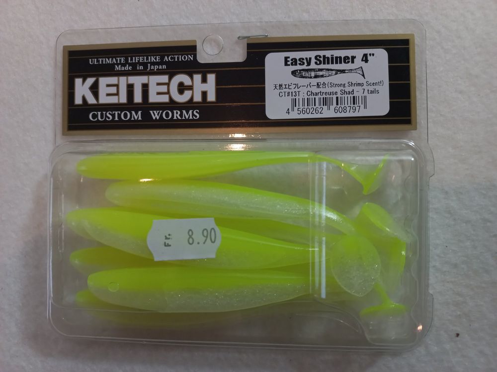 KAITECH Easy Shiner 4” (10cm) - Chartreuse (Neu und originalverpackt) in Tann für CHF 7 – mit ...