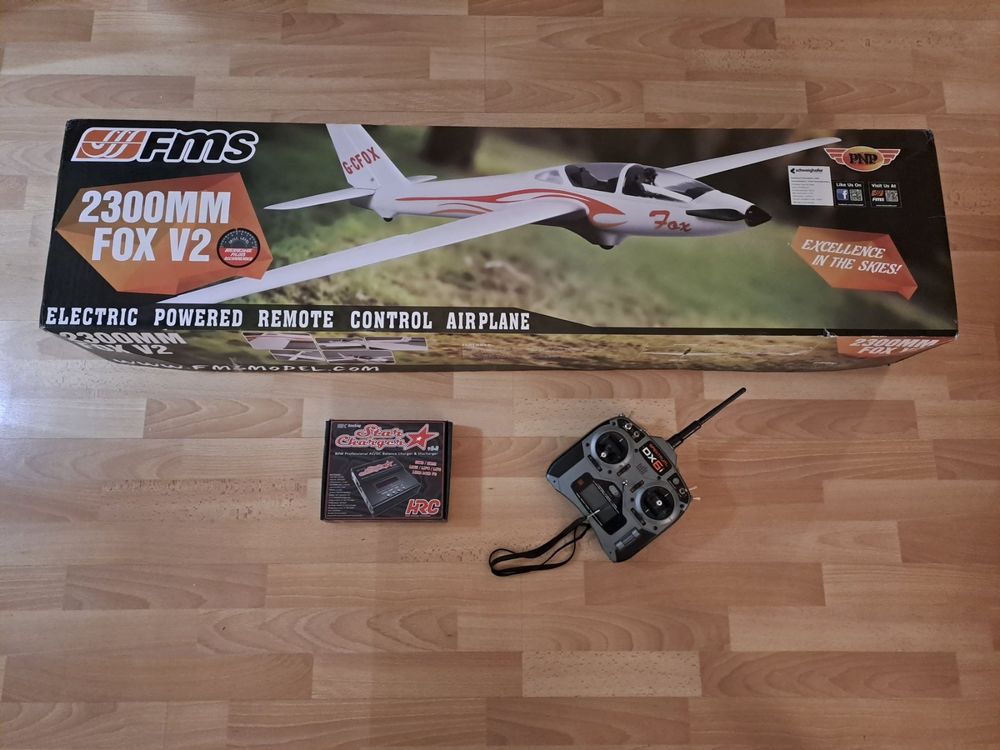 FMS Fox V2 RC Motorsegler mit Zubehör (Gebraucht) in Frenkendorf für ...