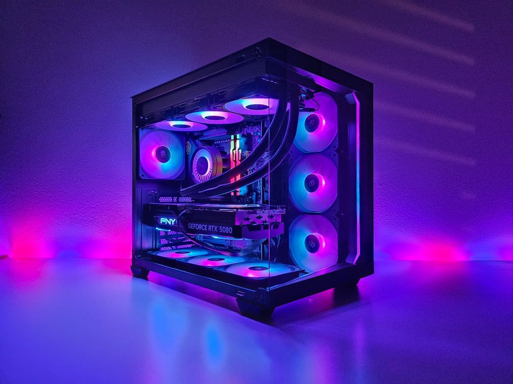 Gaming PC Axiom9🛰️RTX 5080 + 9800X3D | 32GB DDR5 CL30 (Neu und ...