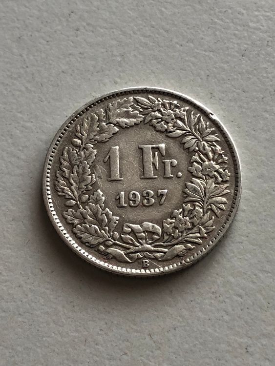 1 Fr. 1937 (Gebraucht) in Schötz für CHF 4 – mit Lieferung auf Ricardo kaufen
