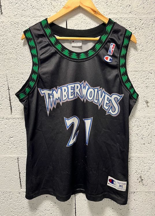 Vintage 90's Champion Timberwolves Jersey NBA L | Kaufen auf Ricardo