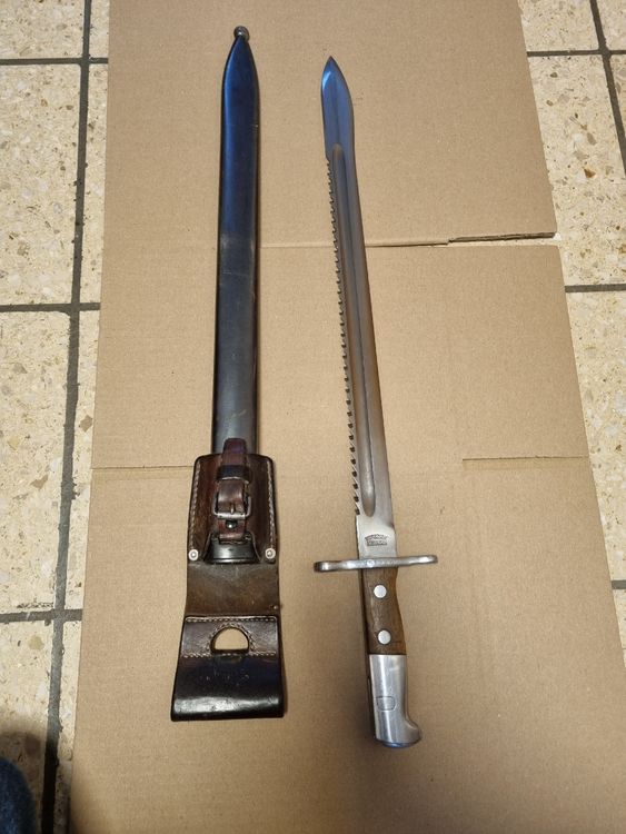 Faschinenmesser Ordonanz Bajonett Messer Inkl Tasche | Kaufen auf Ricardo
