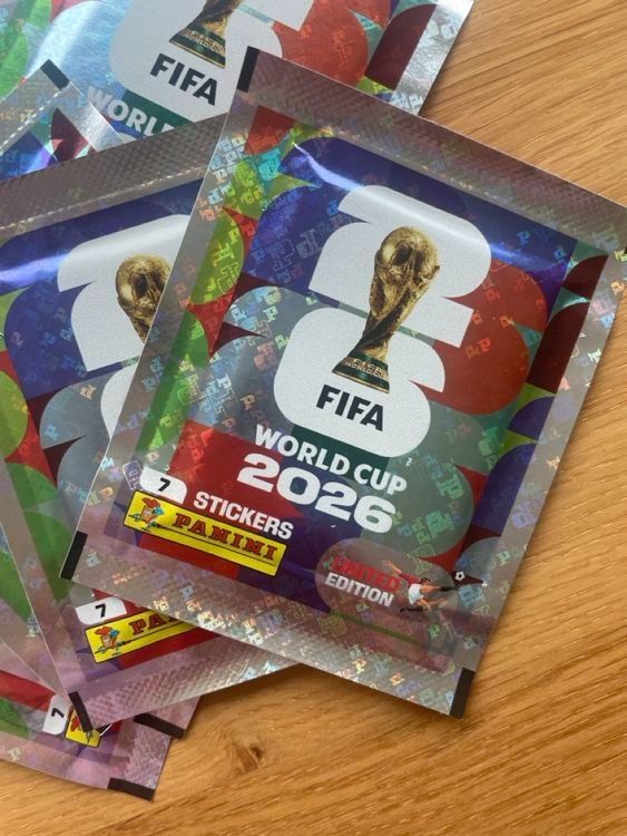 PANINI STICKER WM 2026 - 150 Päckli - ORIGINALVERPACKT (Neu und ...