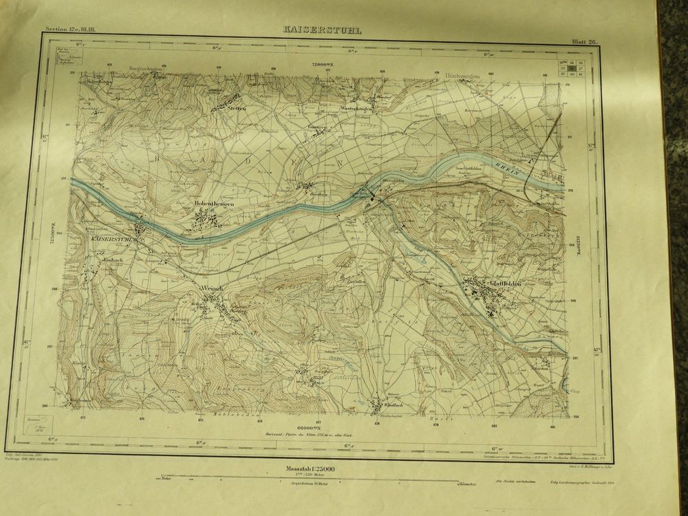 Kaiserstuhl Weiach Glattfelden 1932 (Neu (gemäss Beschreibung)) in Gutenswil für CHF 24.8 – mit ...